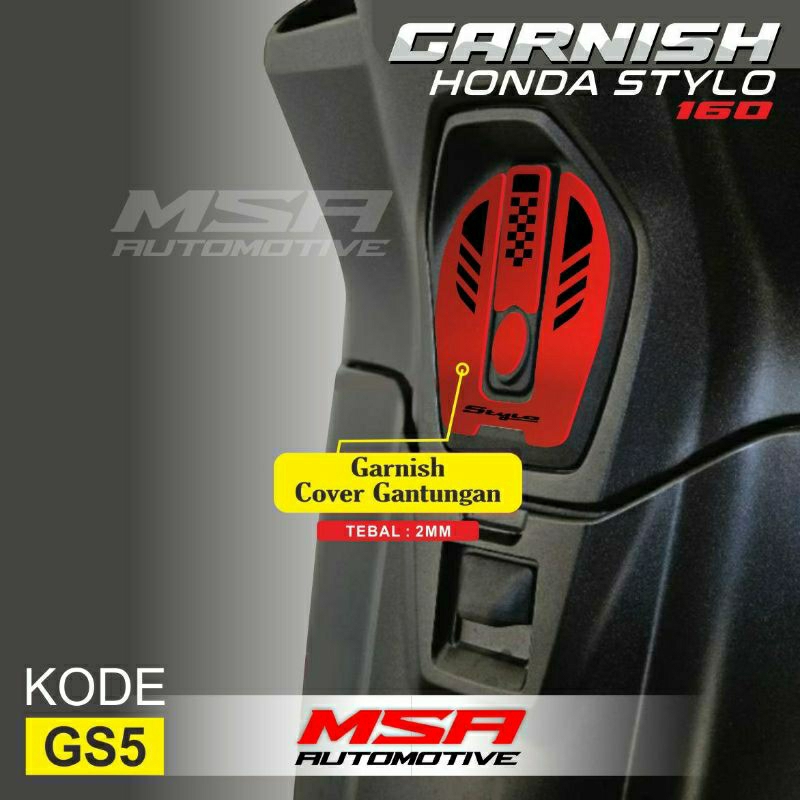 Jual aksesoris garnish motor honda stylo garnish cover gantungan ...