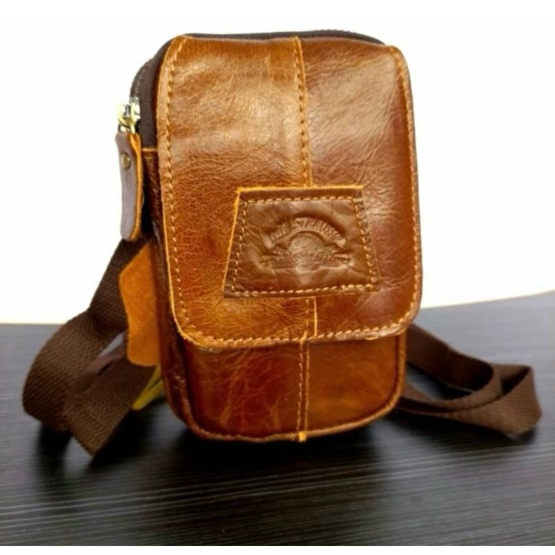 Jual Sarung hp kulit asli Triple plus Slempang / Dompet hp kulit asli ...