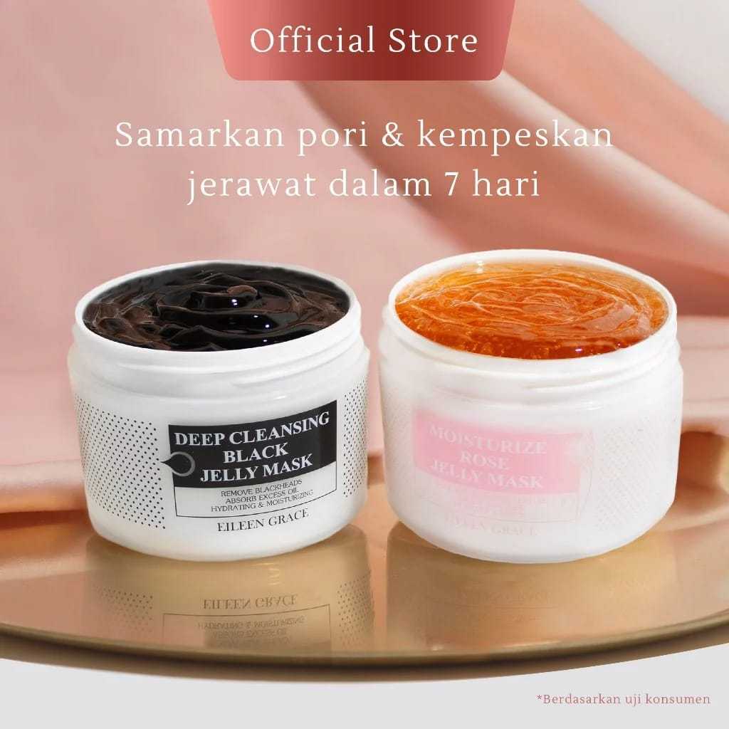 Jual EILEEN GRACE - Moisturize Rose Jelly Mask/Deep Cleansing Black ...