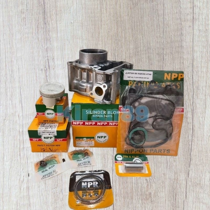 Jual Silinder Blok Boring Jupiter MX Lama + Piston Kit + Seal Klep ...