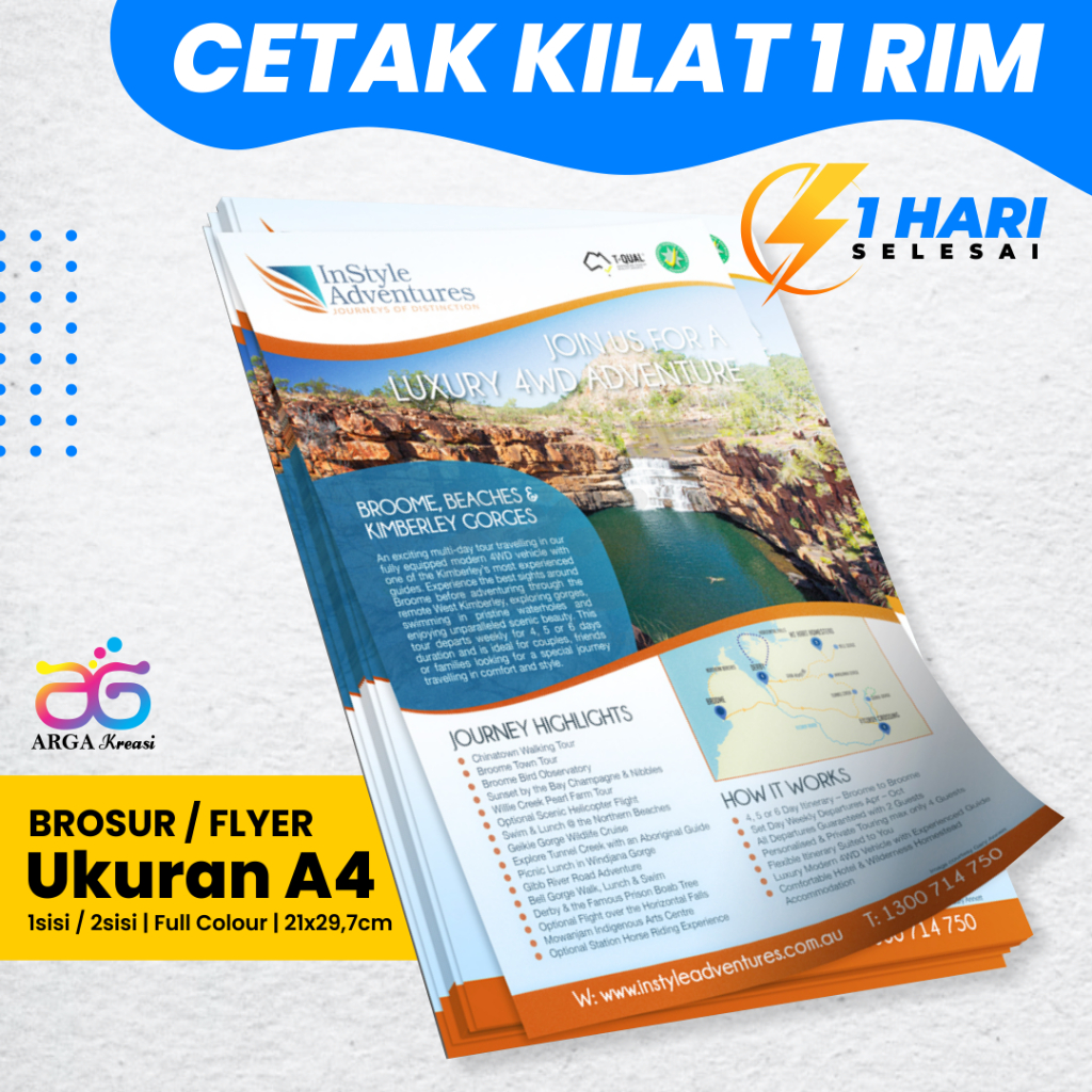 Jual Brosur 1 Rim A4 Cetak Flyer Digital Printing Leaflet Pamflet ...