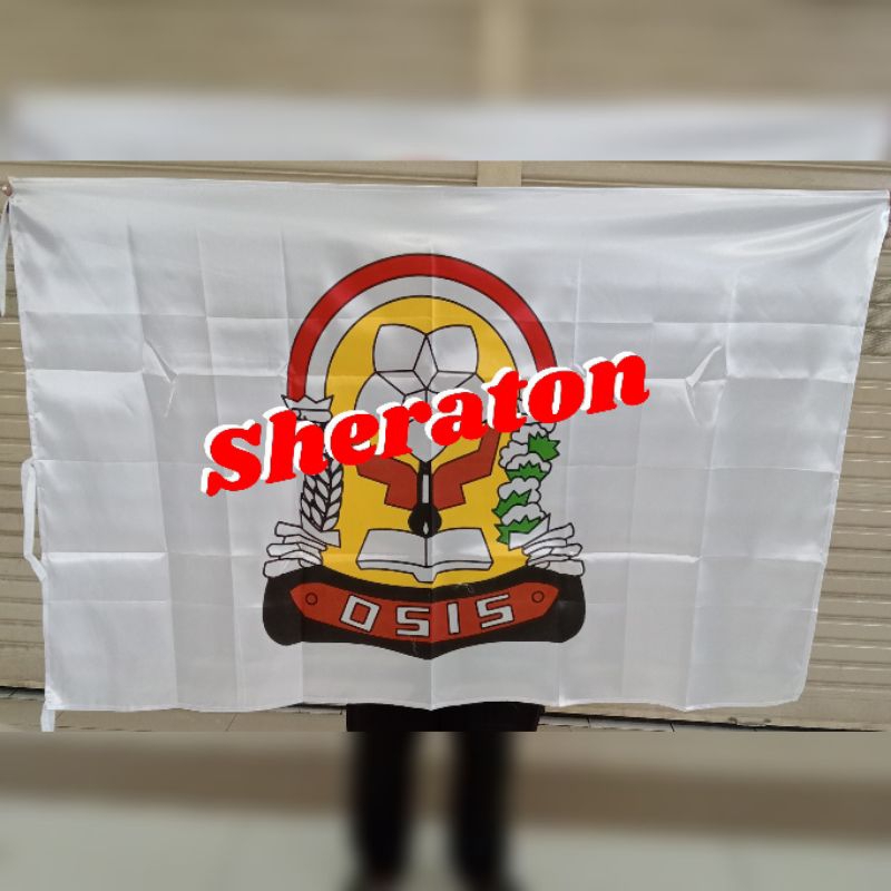 Jual bendera logo bendera OSIS SMP uk. 90cm x 135cm | Shopee Indonesia