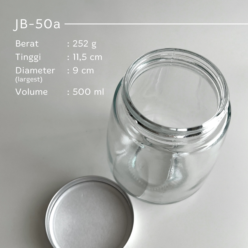 Jual Toples kaca bulat estetik besar - rounded big aesthetic glass jar ...