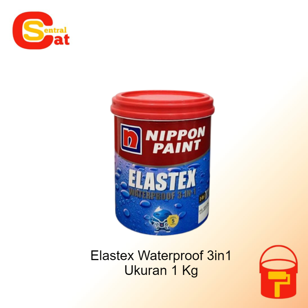 Jual CAT ELASTEX WATERPROOF (Pelapis Anti Bocor) NIPPON PAINT 1KG ...