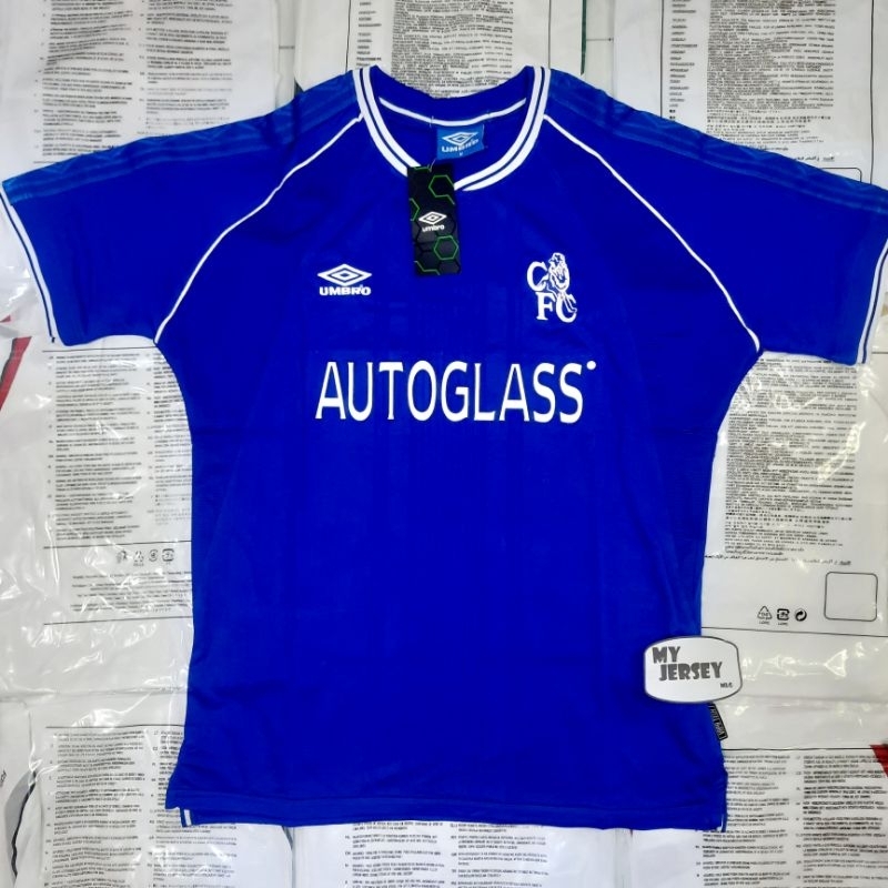Jual JERSEY RETRO CHELSEA 2001 HOME | Shopee Indonesia
