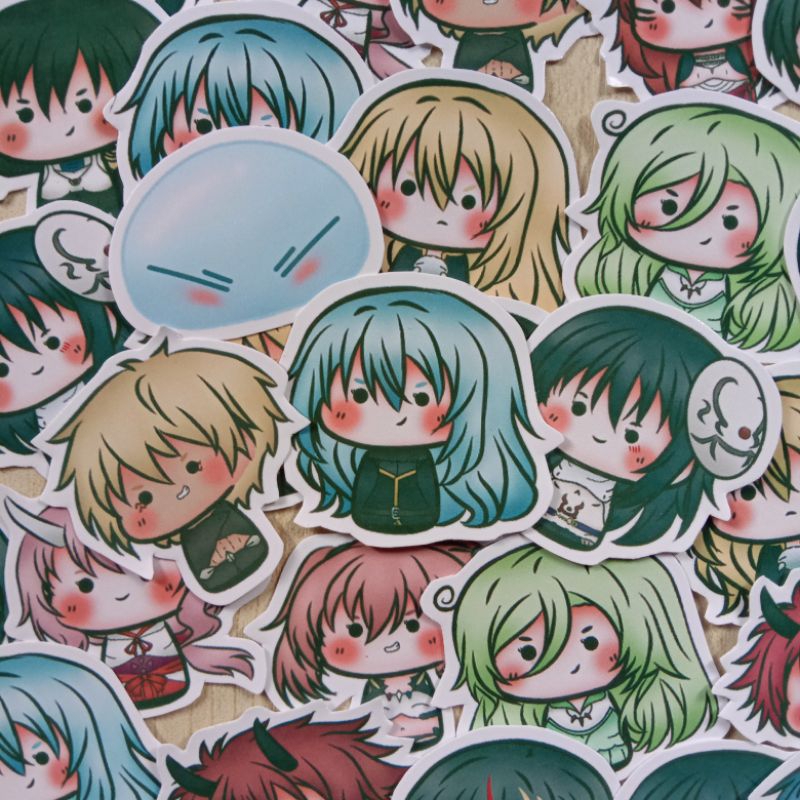 Jual 16 pcs tensura sticker, tensei shitara slime datta ken, slime ...