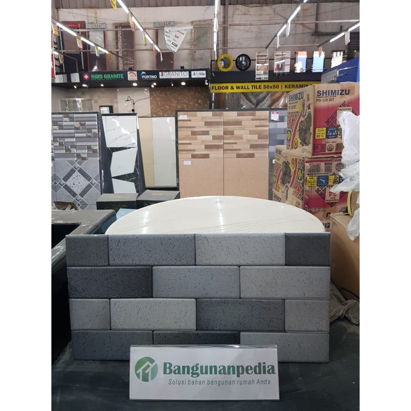 Jual KERAMIK DINDING KASAR 20X40 MULIA GROOVE KW 1 / G1 / GRADE 1 ...