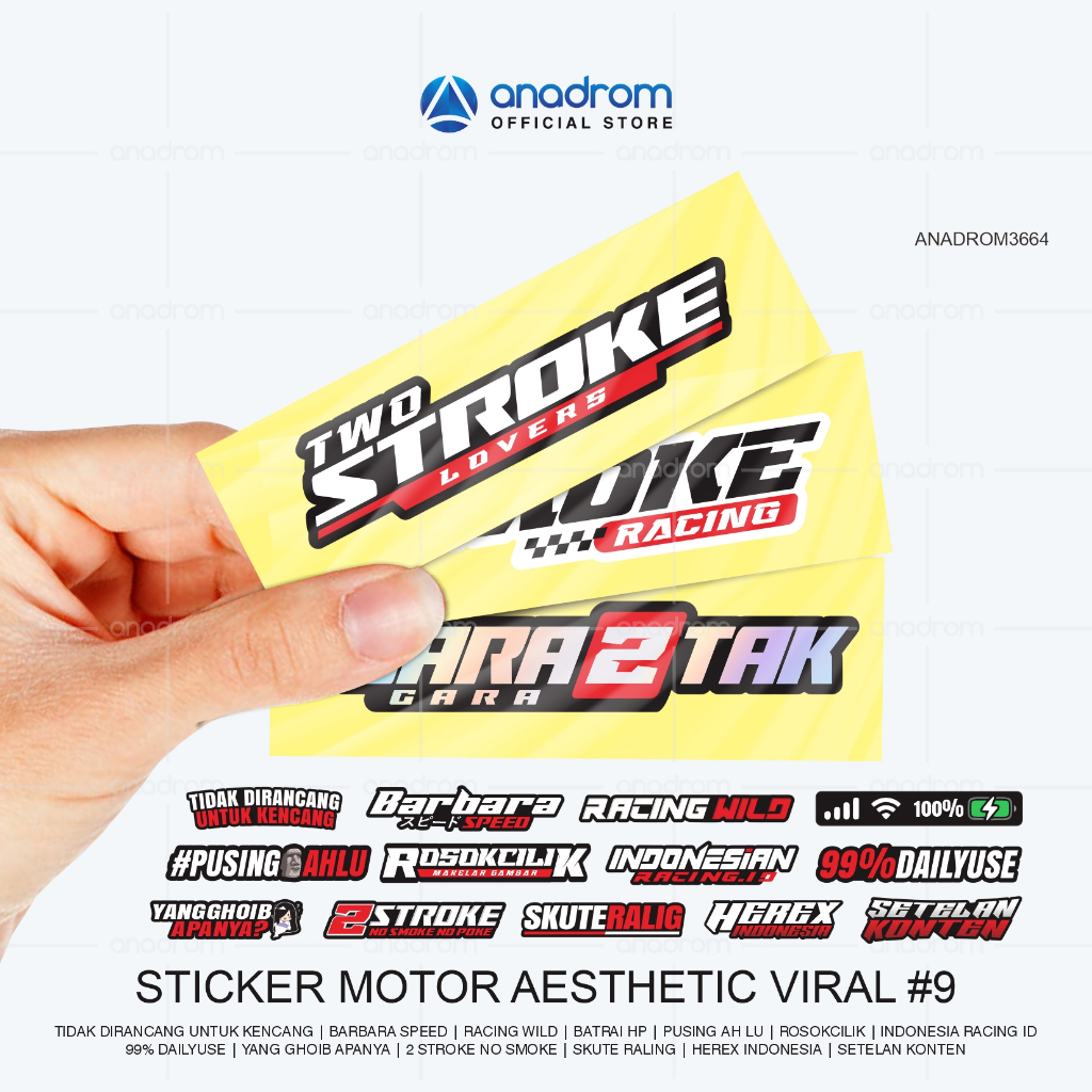 Jual Stiker Motor Viral #09 | TIDAK DIRANCANG UNTUK KENCANG | BARBARA ...