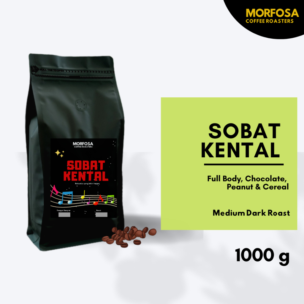 Jual MORFOSA COFFEE Biji Kopi Bubuk Robusta Sobat Kental Coffee Powder ...