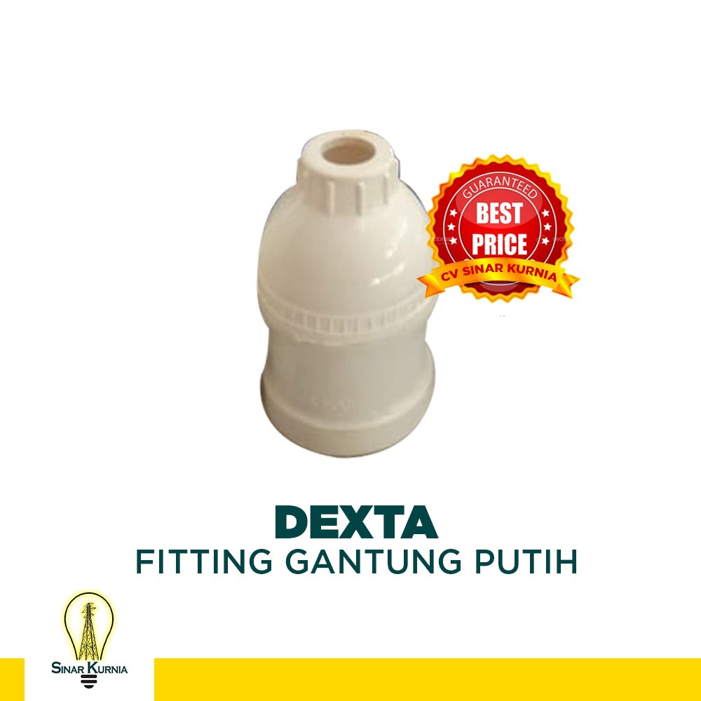 Jual Fitting Lampu Gantung Merk Dexta 218 Warna Putih | Shopee Indonesia