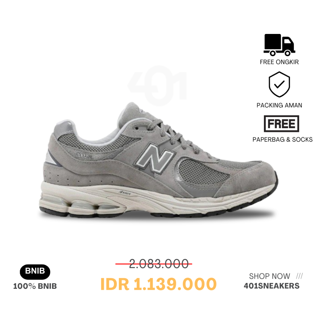 Jual Sepatu NB 2002R Grey Marblehead Authentic 100% BNIB | Shopee Indonesia