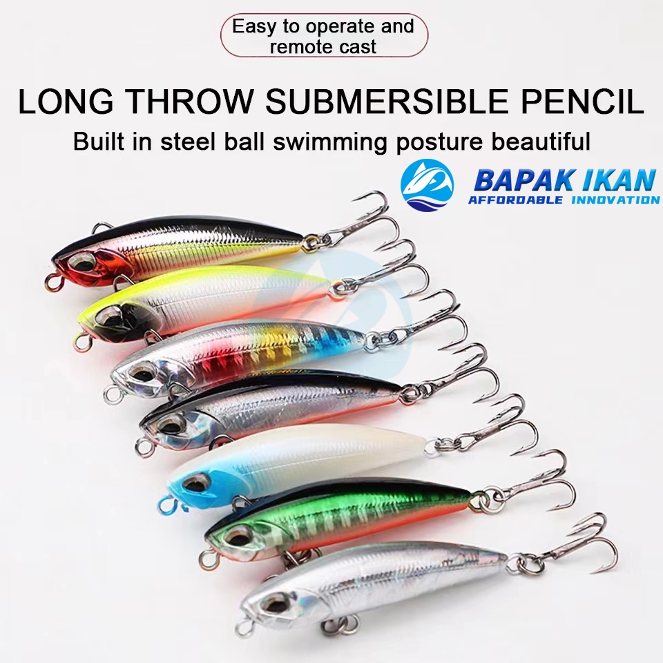 Jual Bapak Ikan Lures & Baits Fishing Lure Sinking Minnow Fishing(5cm/5g) Mini Treble Hook Lure ...