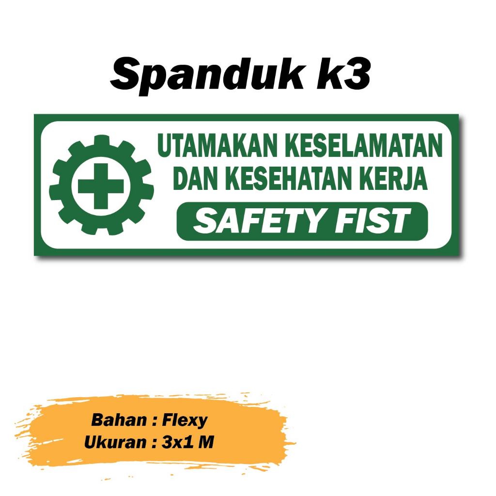 Jual Spanduk K3 ukuran 3x1 puith | Shopee Indonesia