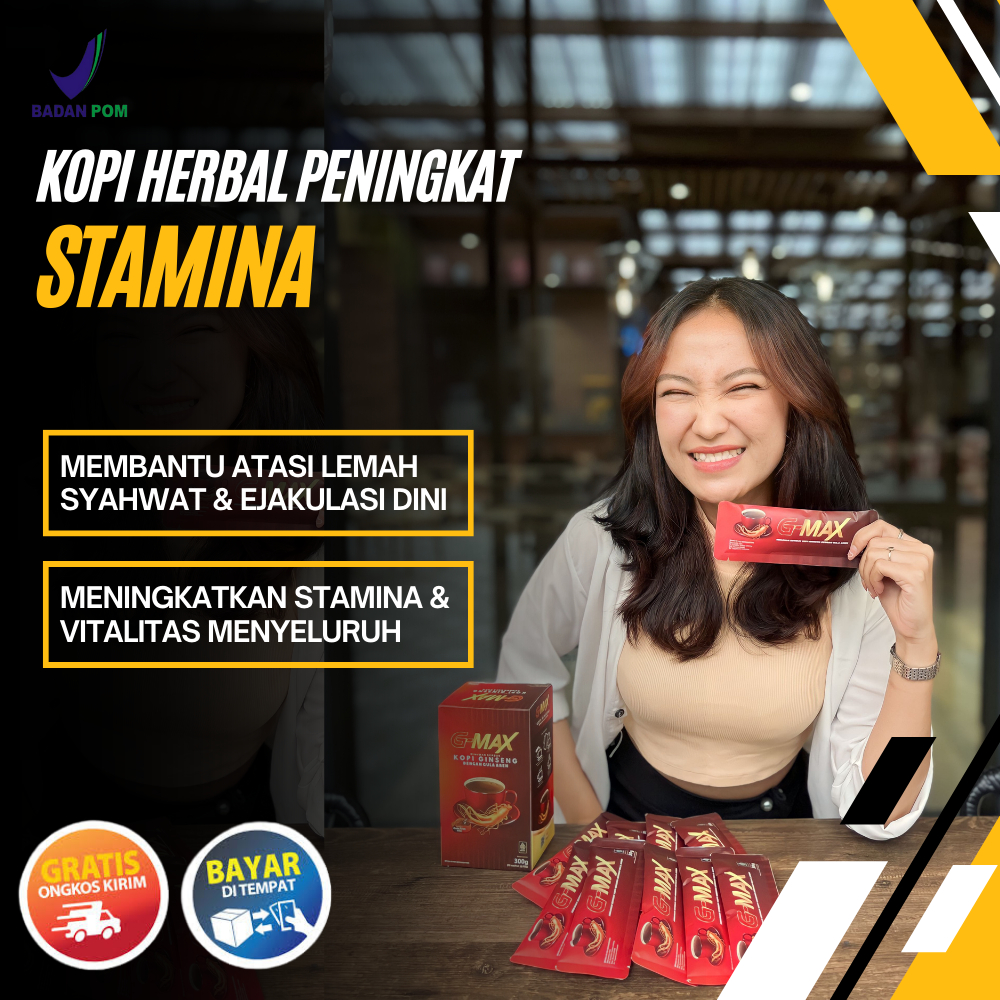Jual [ Minuman Stamian Pria ] Kopi Penambah Stamina Pria Dewasa - Gmax ...