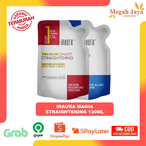 Jual 1PASANG/1 SET INAURA MAGIA STRAIGHTENING ( SASET ) 130 ML @MJ ...