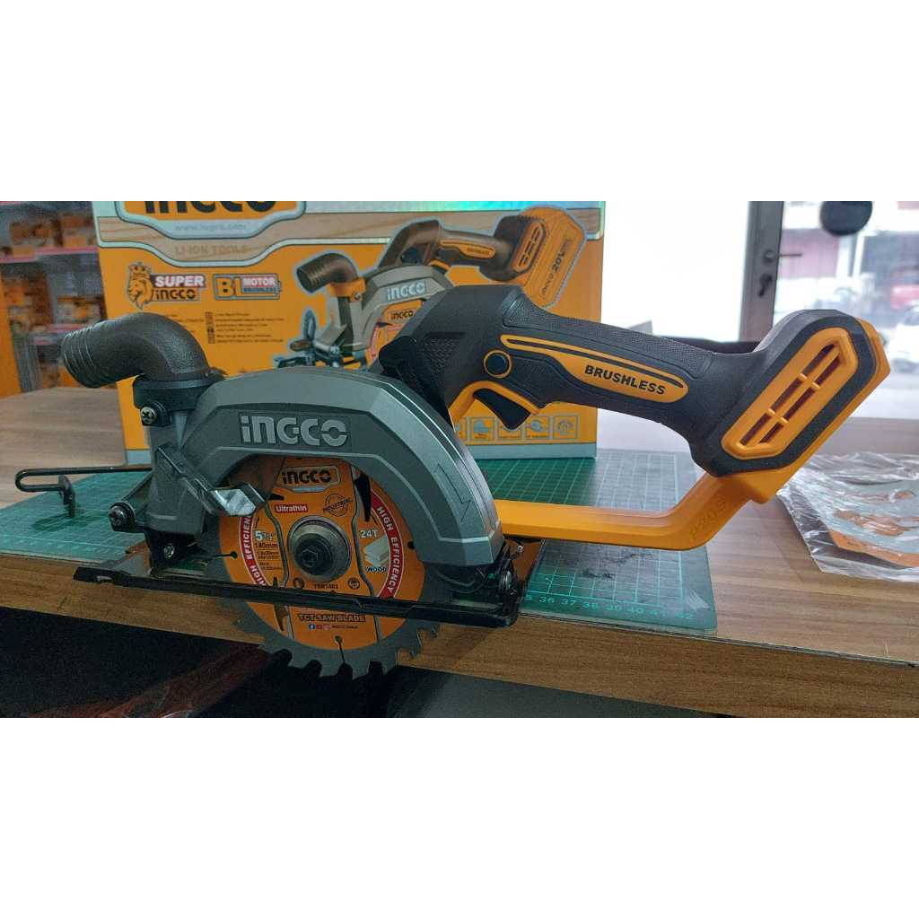 Jual Cordless Circular Saw 5 1/2 Inch Brushless INGCO CSLI1402 UNIT ...