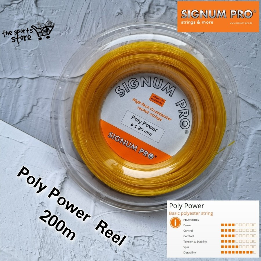 Jual Senar Tenis Signum Pro Poly Power Reel ( 200m ) | Shopee Indonesia