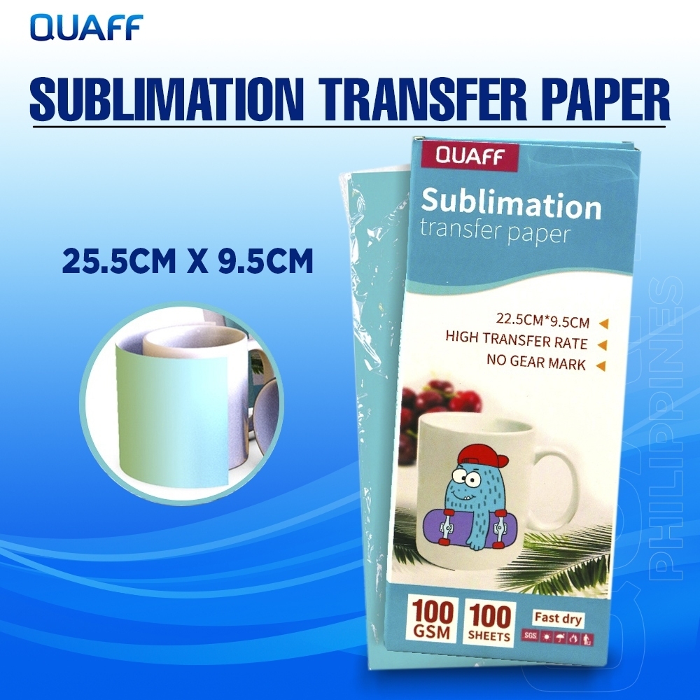 Jual QUAFF Sublimation Mug Paper (100pcs/wrap) Transfer paper for Mug ...