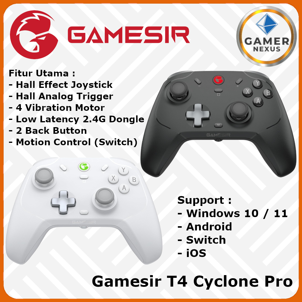Jual Gamesir T4 Cyclone Pro Wireless Controller Bluetooth Gamepad PC ...