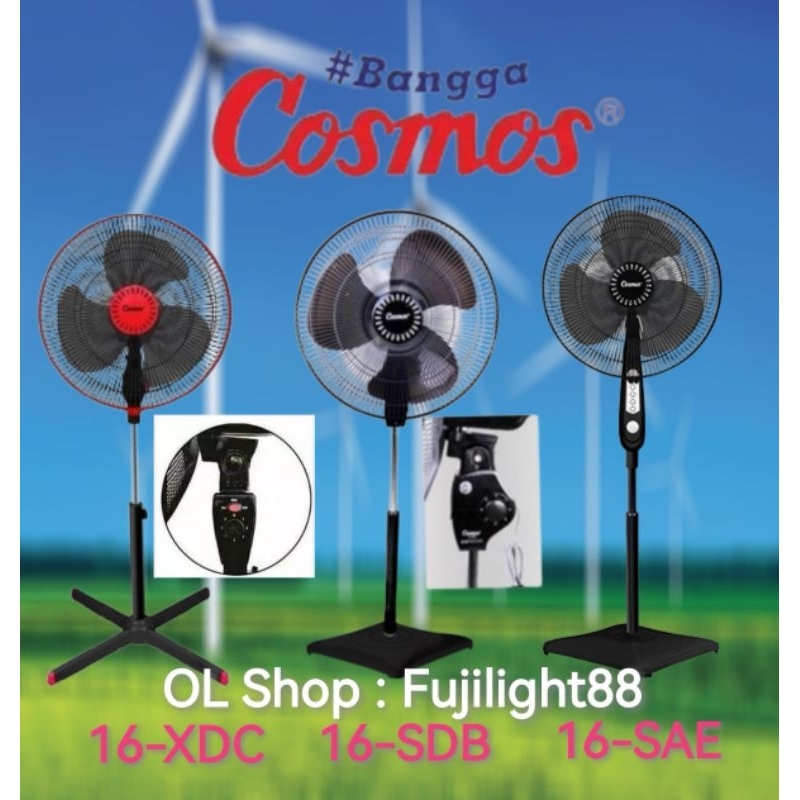 Jual kipas Angin Cosmos 2in1, berdiri standfan dan Duduk Meja 16inc ...
