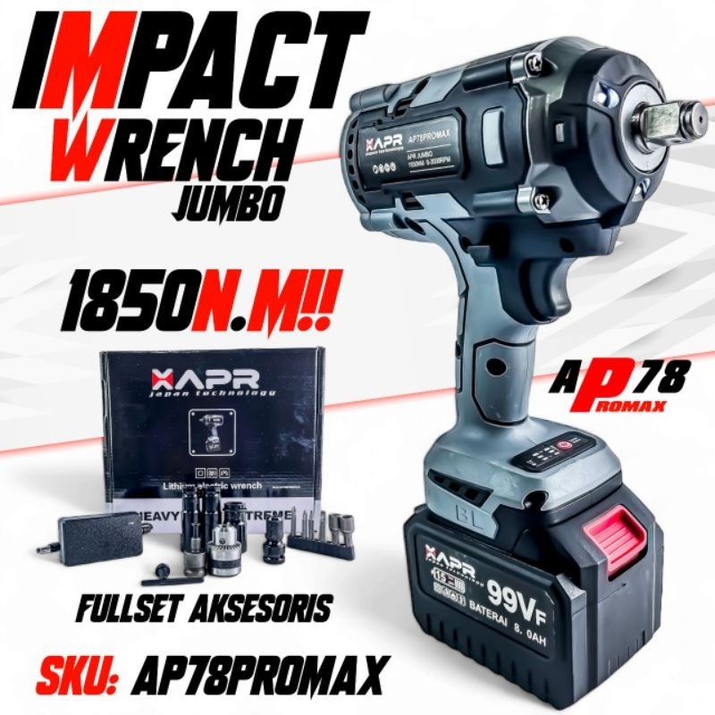 Jual BIG PROMO MESIN IMPACT WRENCH APR AP84PROMAX 1000nm 1/2inch body ...
