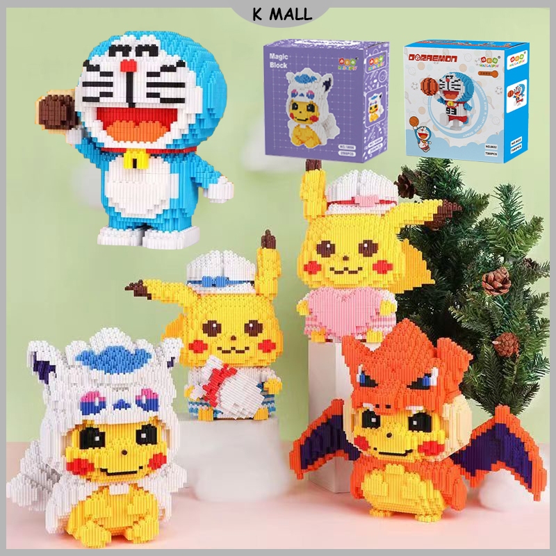 Jual Mainan Balok Susun Nano Block Brick Pikachu Doraemon 3D Puzzle ...