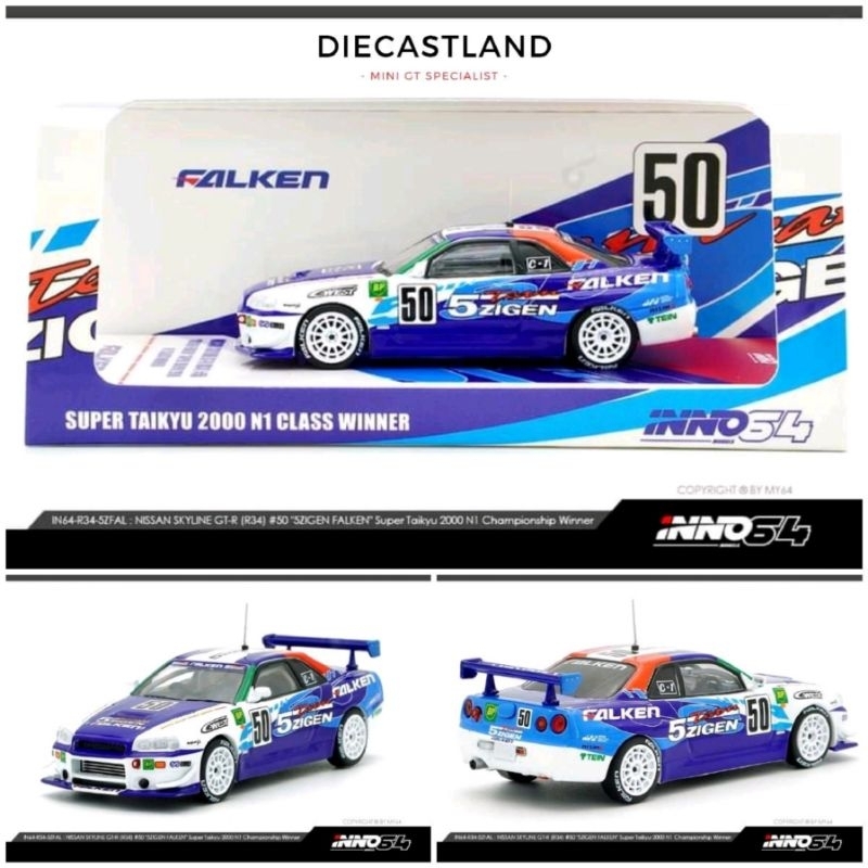 Jual INNO64 IN64-R34-5ZFAL : NISSAN SKYLINE GT-R (R34) #50 "5ZIGEN ...