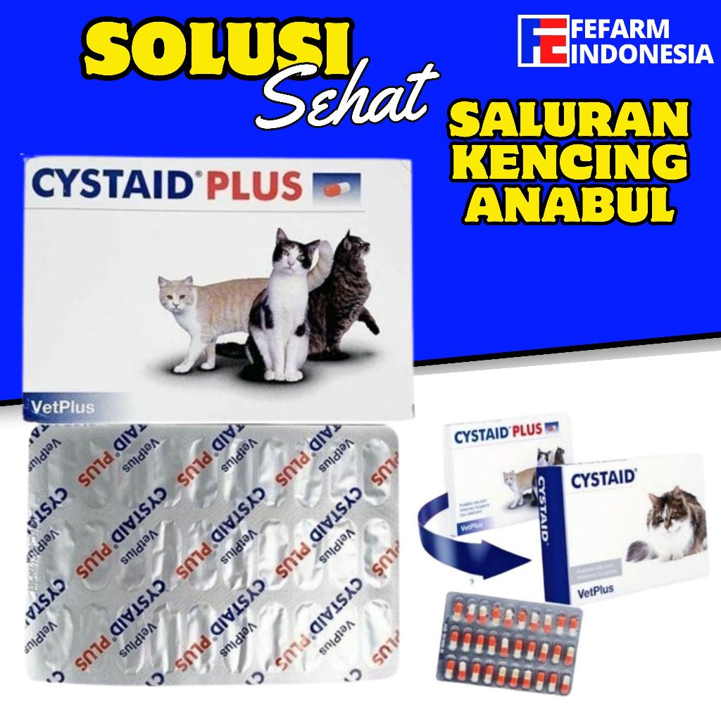 Jual CYSTAID PLUS VETPLUS-OBAT UNTUK MASALAH SALURAN KENCING-OBAT ...
