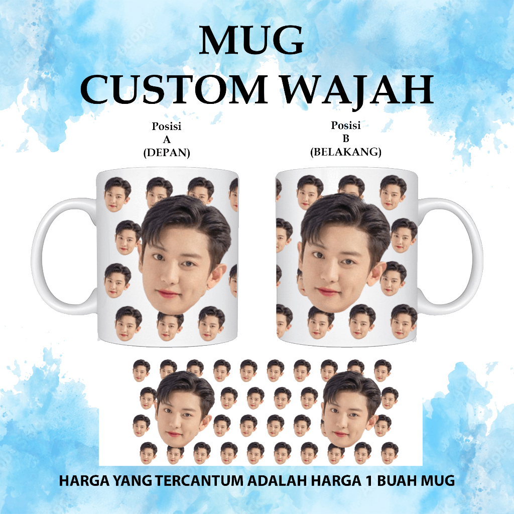 Jual Gelas Mug Custom Muka Wajah Aesthetic Hampers/Souvenir/Kado/Hadiah ...
