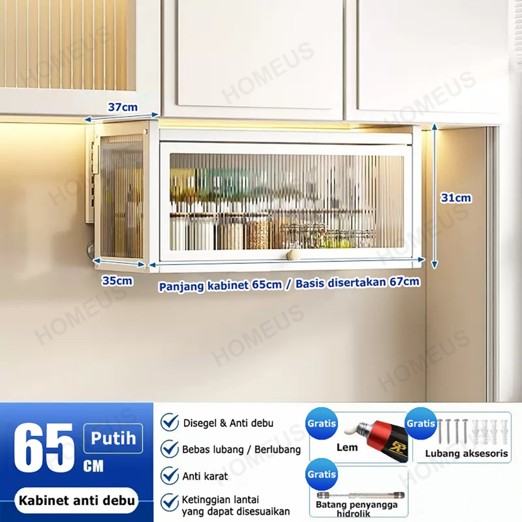Jual Homeus Lemari Dapur Gantung Lemari Dinding Dapur Rak Gantung Dapur ...