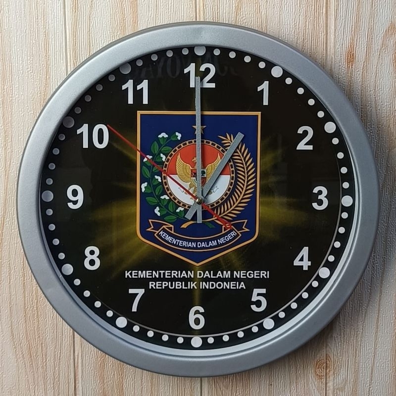 Jual Jam Dinding Kementerian Dalam Negeri Kemendagri RI 32 Cm | Shopee ...