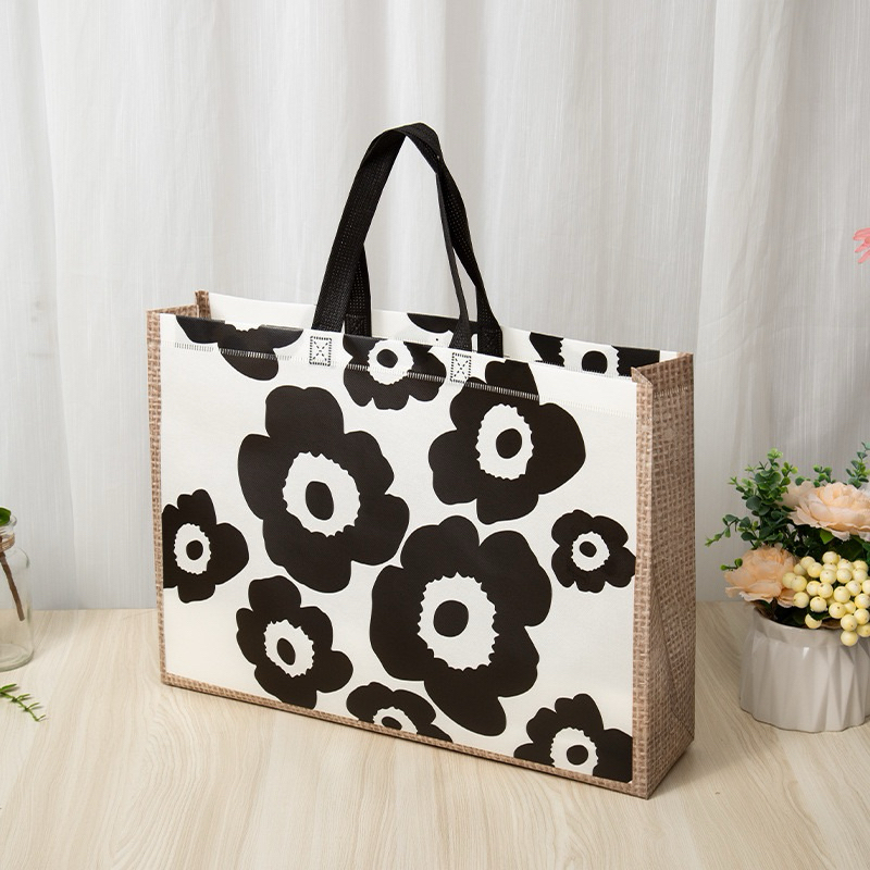 Jual TAS BELANJA BAHAN SPUNBOND MOTIF BUNGA | TAS HAMPERS TAS NON WOVEN ...