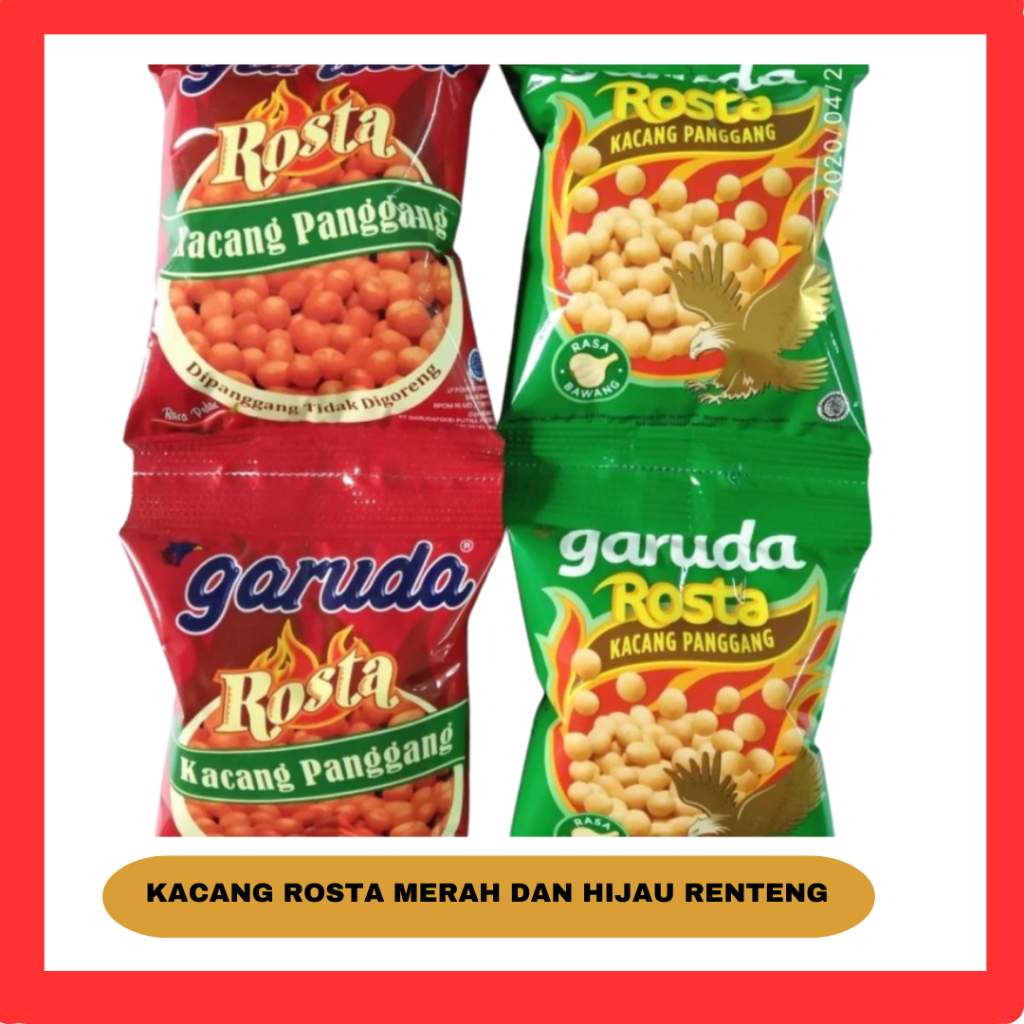 Jual Kacang Garuda Rosta hijau dan merah | Shopee Indonesia