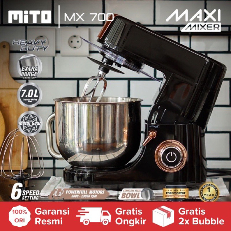 Jual STAND MIXER MITO Maxi Mixer MX700 MX-700 MIXER Kapasitas Besar 7L ...