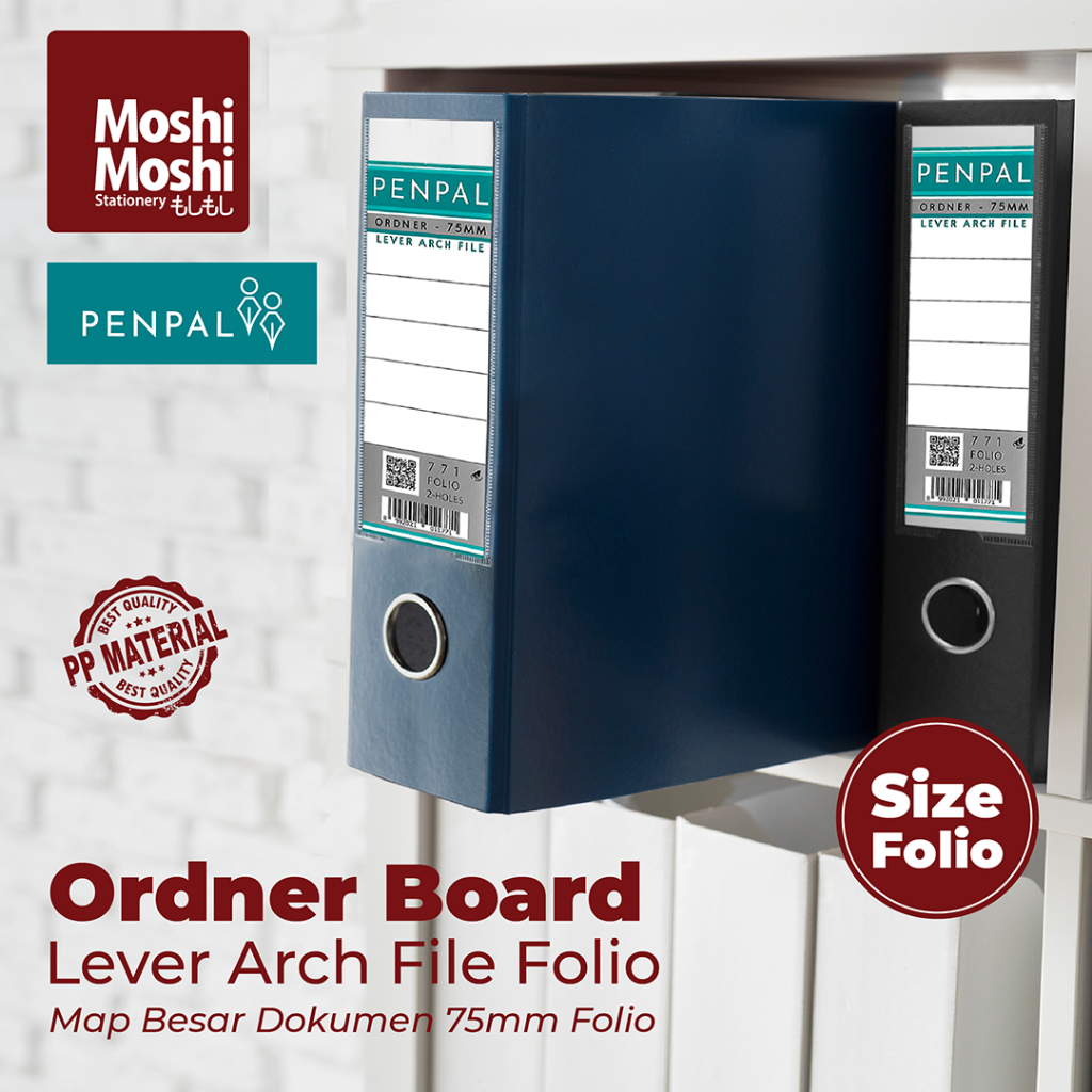 Jual Ordner Board Folio Paper Lever Arch File Map Besar F4 Kertas ...