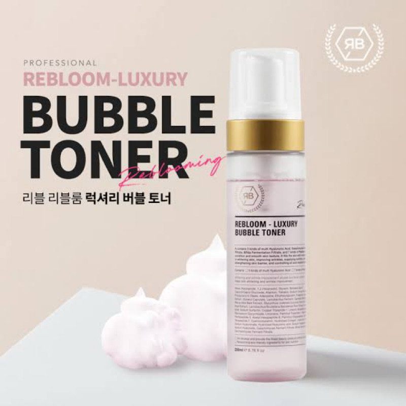 Jual Rebloom Luxury Bubble Toner with Pitera/galactomcy And steam cell ...