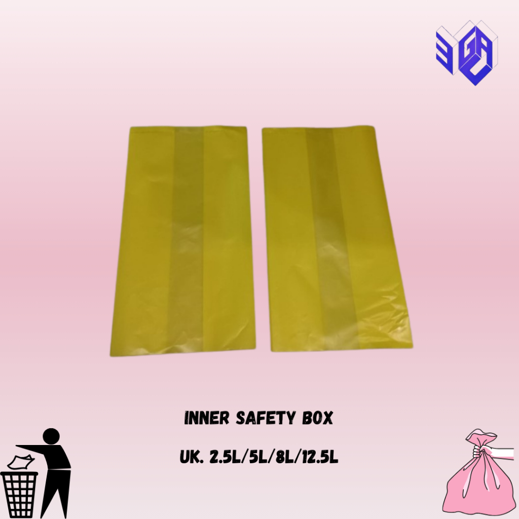 Jual Inner Safety Box Tempat Limbah Medis Biohazard - Inner Plastik ...