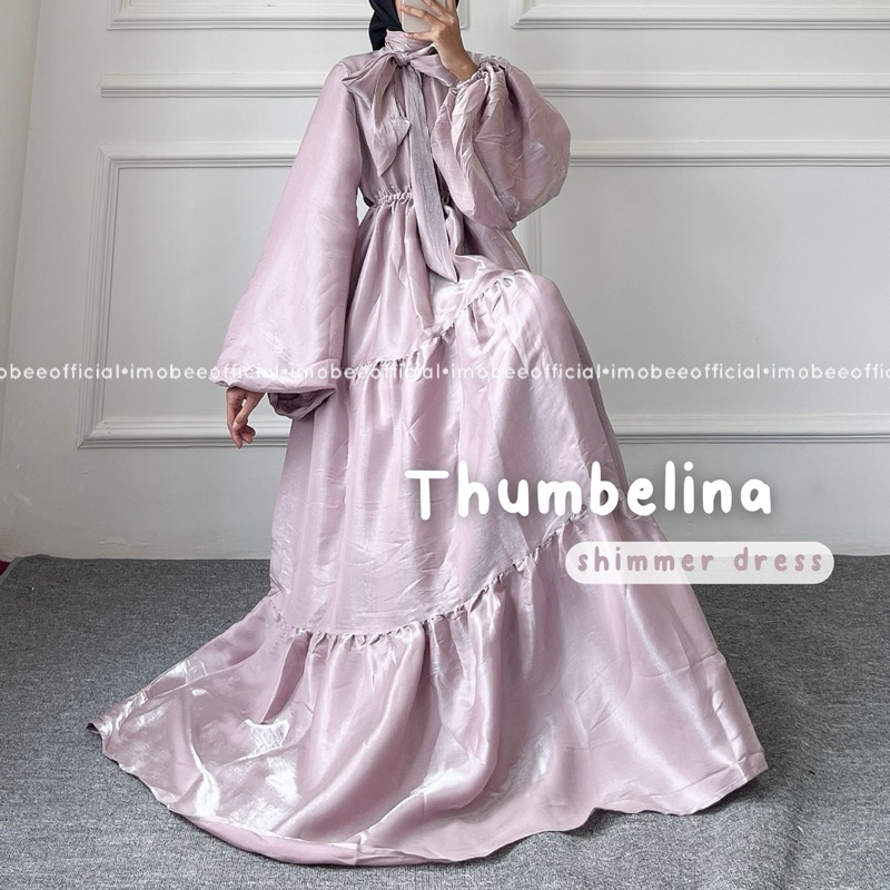 Jual THUMBELINA SHIMMER DRESS // DRESS GAMIS COTTON SHIMMER LENGAN ...