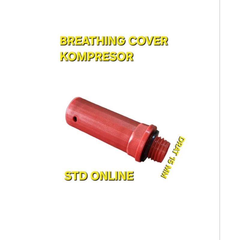 Jual Breathing Cover merah Tutup oli hitam untuk kompresor | Shopee ...