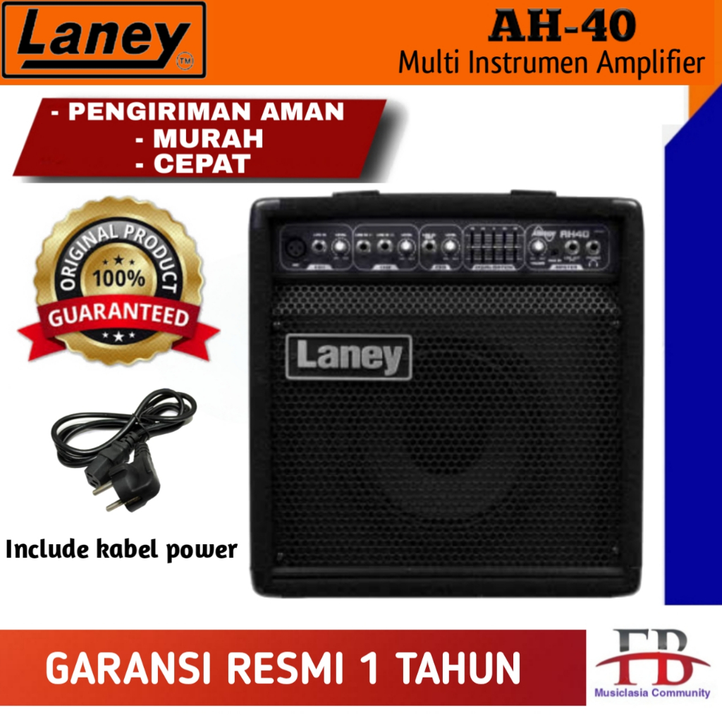 Jual Laney AH40 Multi Instrument Amplifier / AH 40 / A H40 ampli drum ...