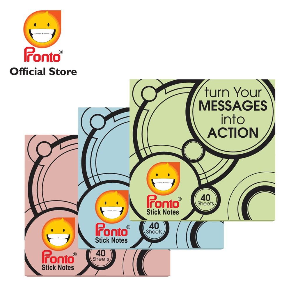 Jual Pronto Sticknotes Pastel (75 x 75 mm) | Shopee Indonesia