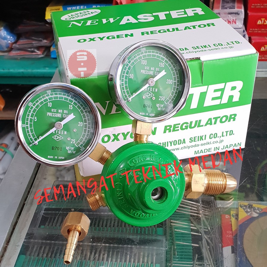 Jual REGULATOR OKSIGEN UNTUK TABUNG LAS OKSIGEN OXYGEN O2 NEW ASTER CHIYODA | Shopee Indonesia