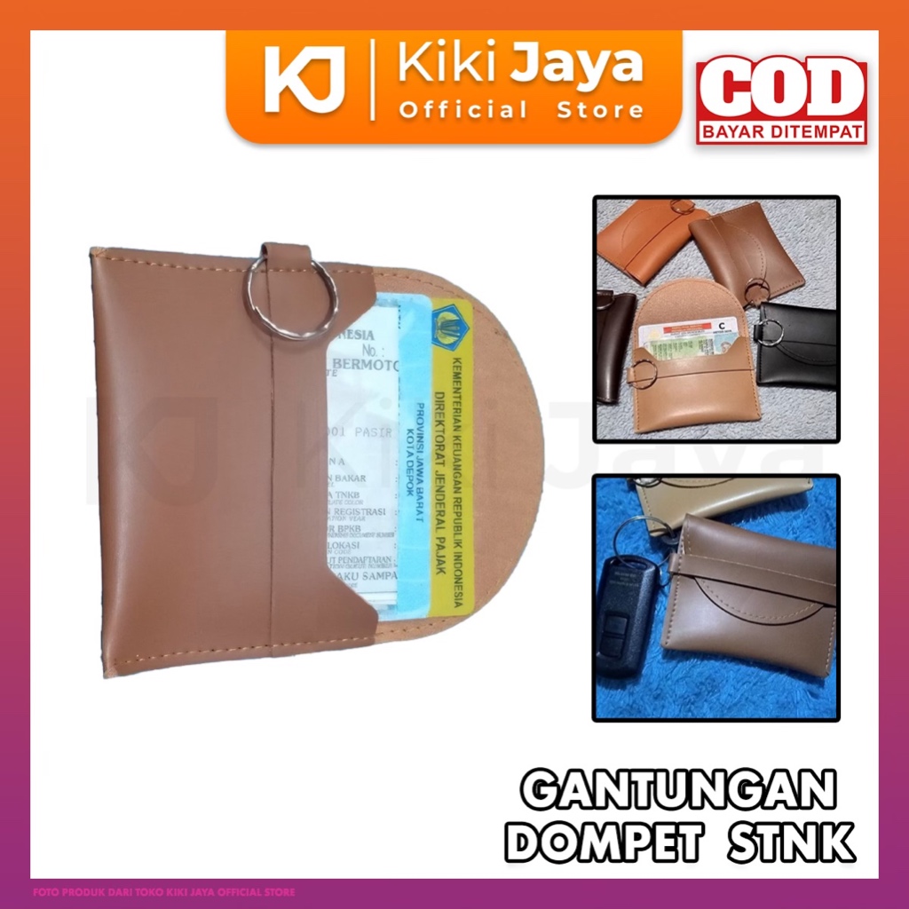 Jual [KIKI] Dompet STNK Kulit 2 Lipat - Dompet STNK Kulit Gantungan ...