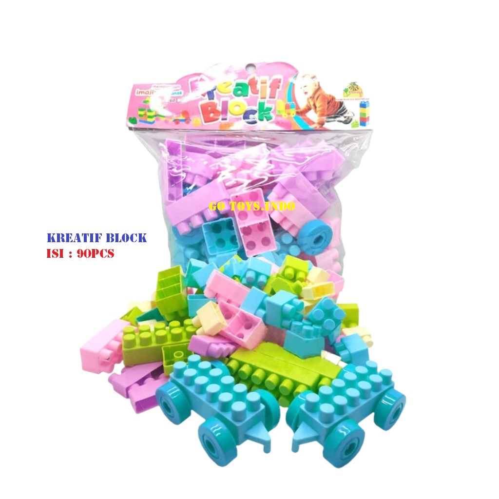 Jual KREATIF Block Mainan Balok Besar ISI 45 - 120 pcs | Mainan Anak ...