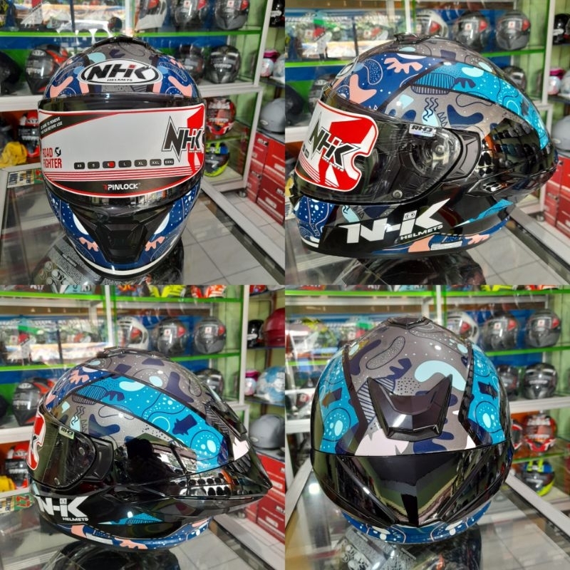 Jual HELM NHK MARK 1 || MARK-1 BAKTERIA || HELM FULL FACE SINGLE VISOR ...