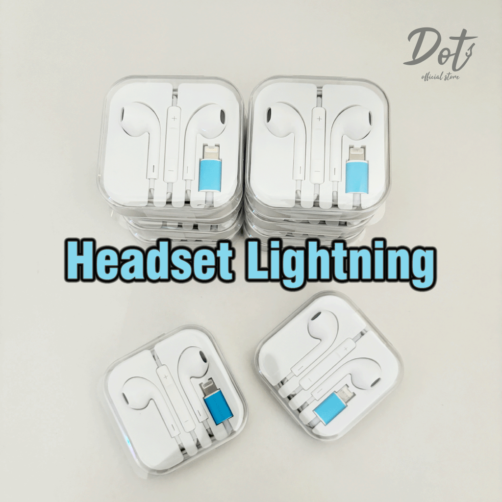 Jual Headset Lightning Iphone with Case Support All Iphone using ...