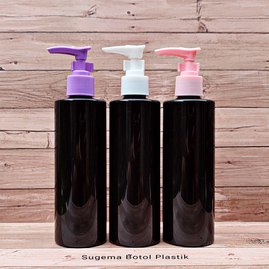Jual Botol 250ml Hitam Glossy Kemasan Sabun Cair Tutup Pump Clip Lock Plastik Pet Tebal | Shopee ...