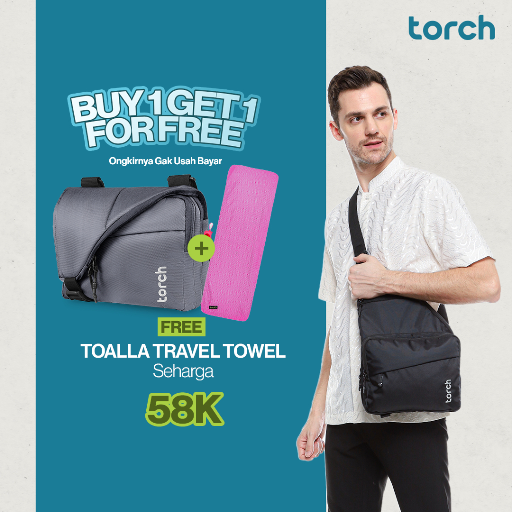 Jual TORCH Hijaz Tas Selempang 2in1 Slingbag Traveling Haji Umroh ...