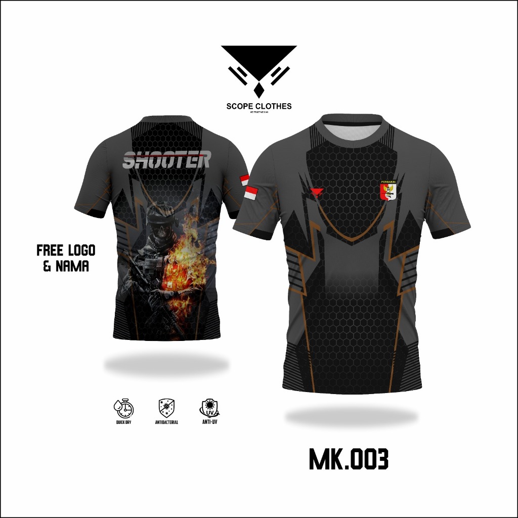Jual Baju Kaos Olahraga Menembak | Jersey Army Archery Quick Dry Fit ...