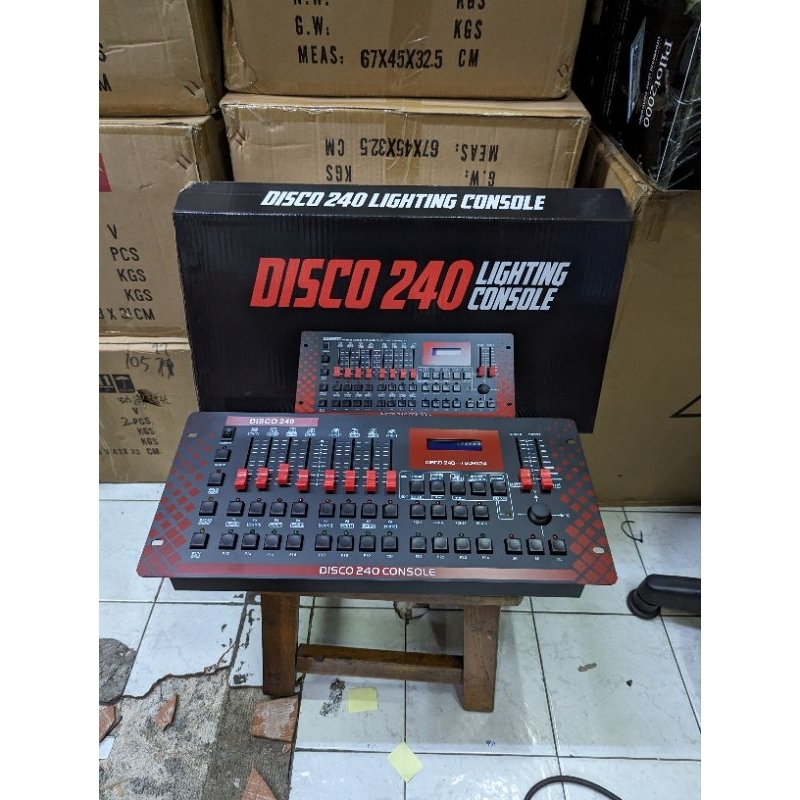 Jual Dmx 512 mixer Dmx Disco 240 merah hitam Controller Lighting mixer controller | Shopee Indonesia